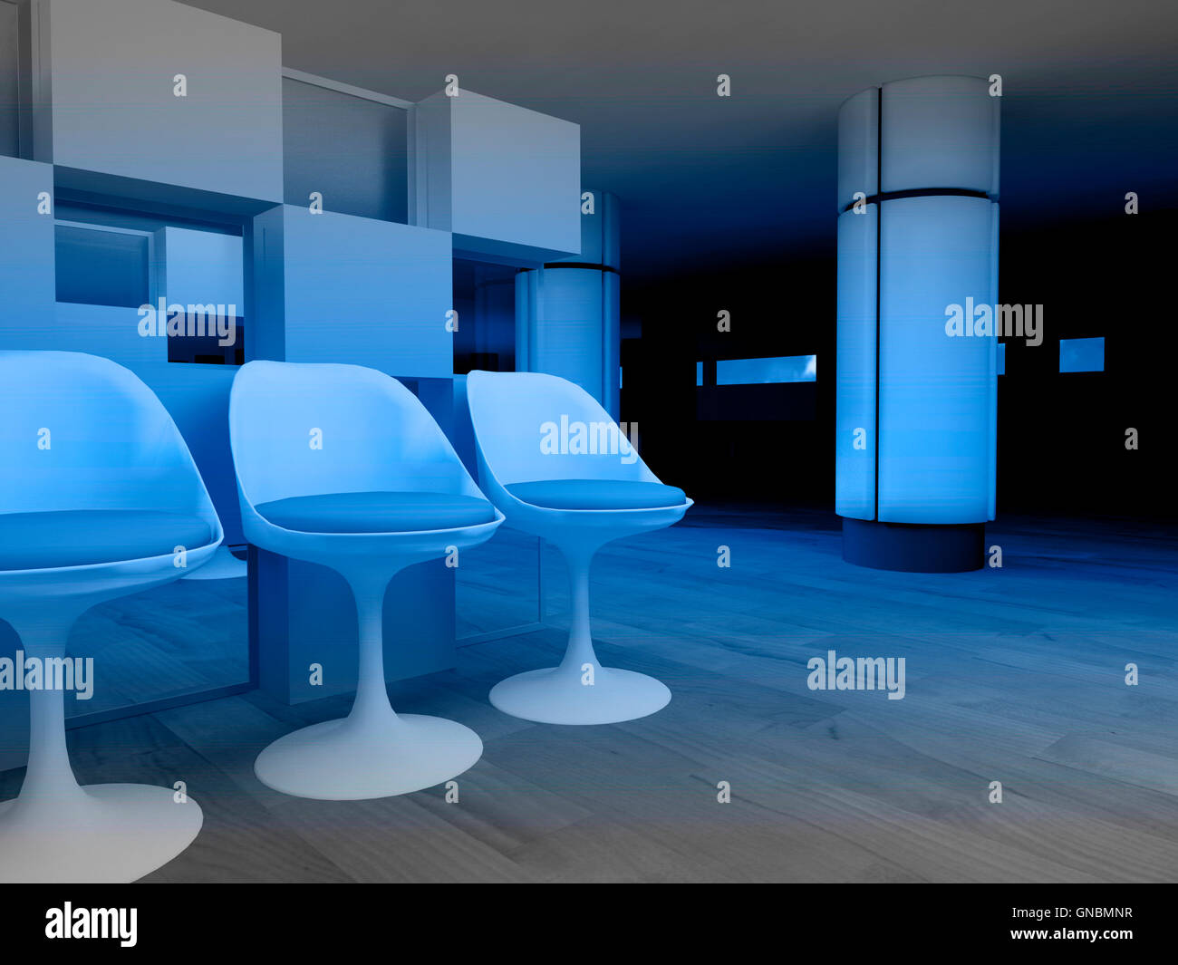 Hospital waiting room, conceptual architecture, clean space Stock Photo ...