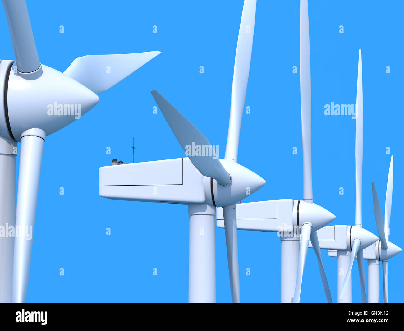 Wind farm generators Stock Photo - Alamy
