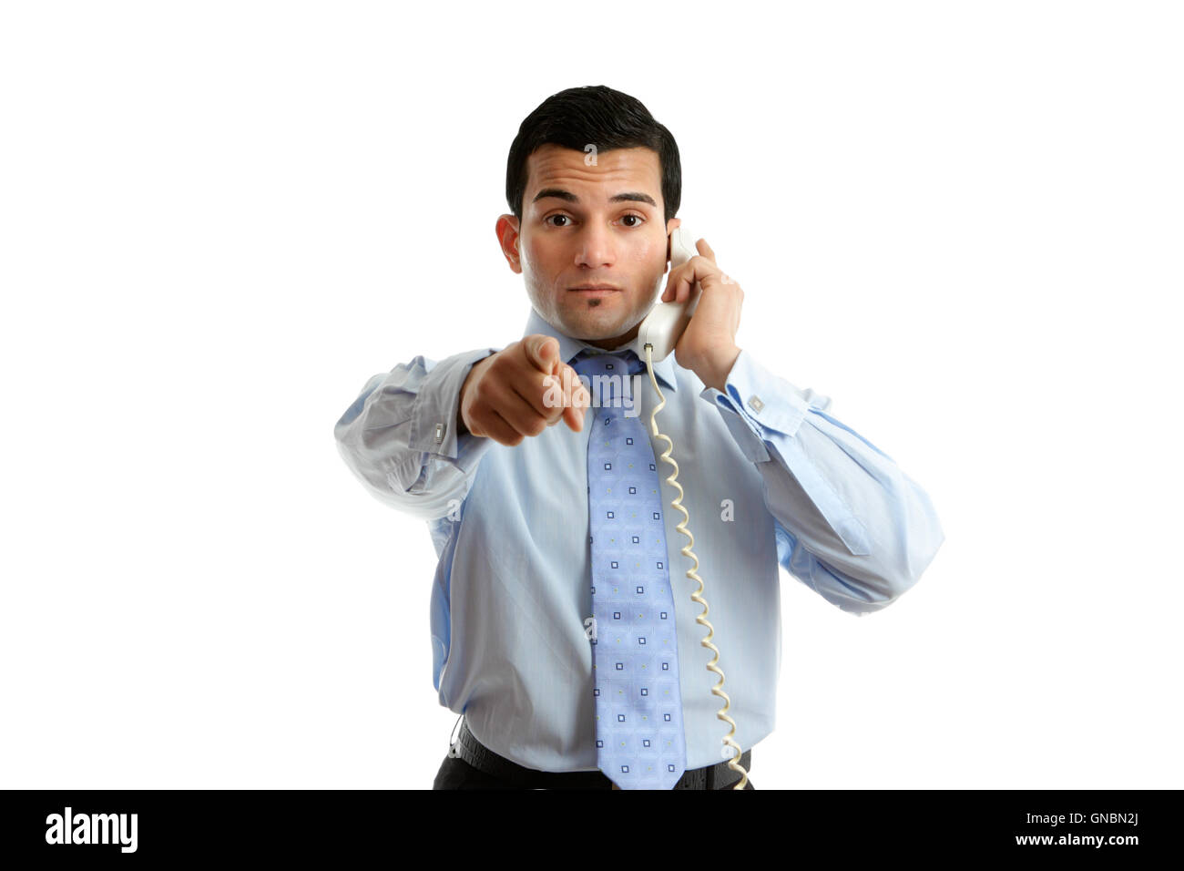 Professional businessman pointing Stock Photo - Alamy