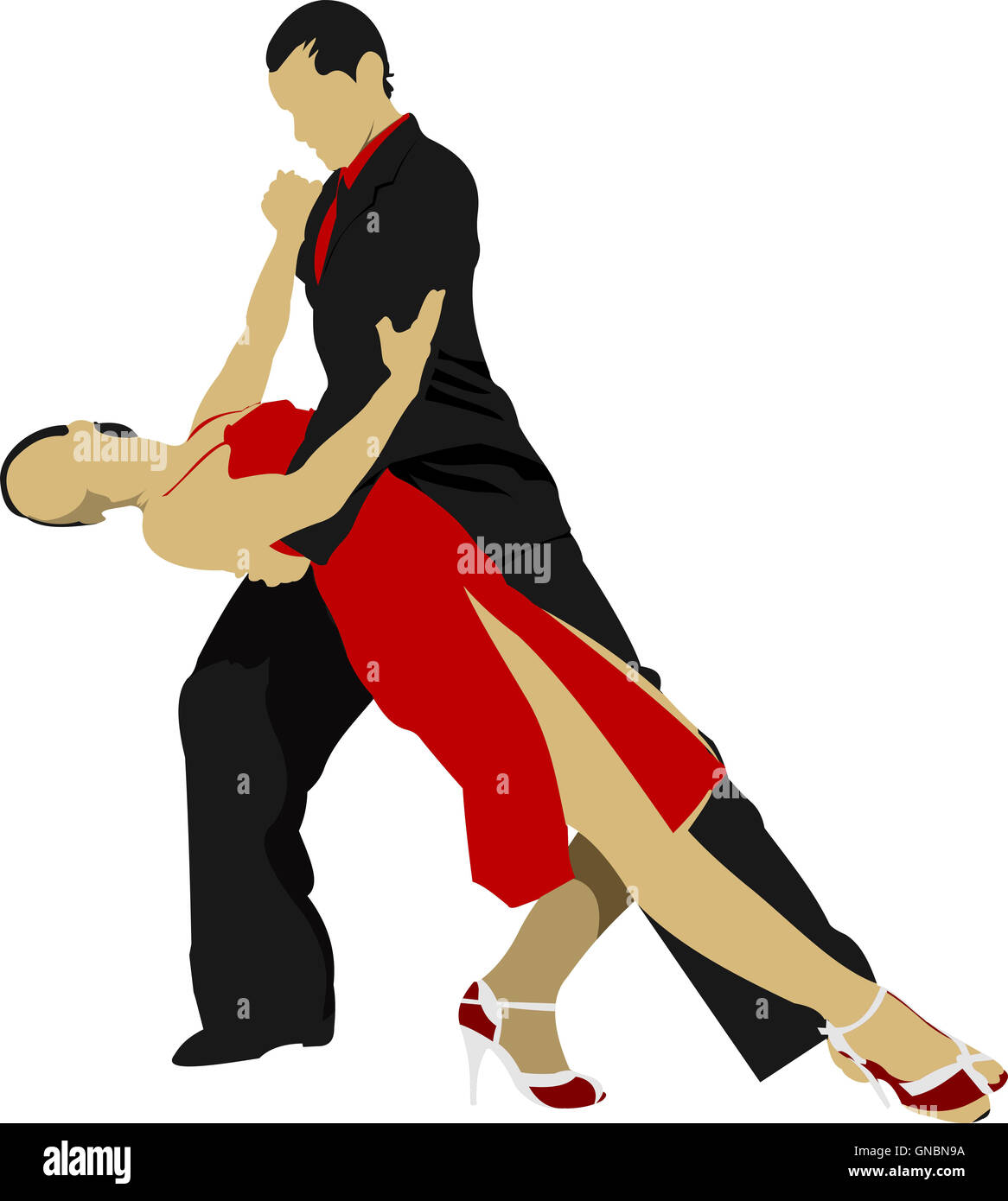 Couples dancing a tango Stock Photo - Alamy