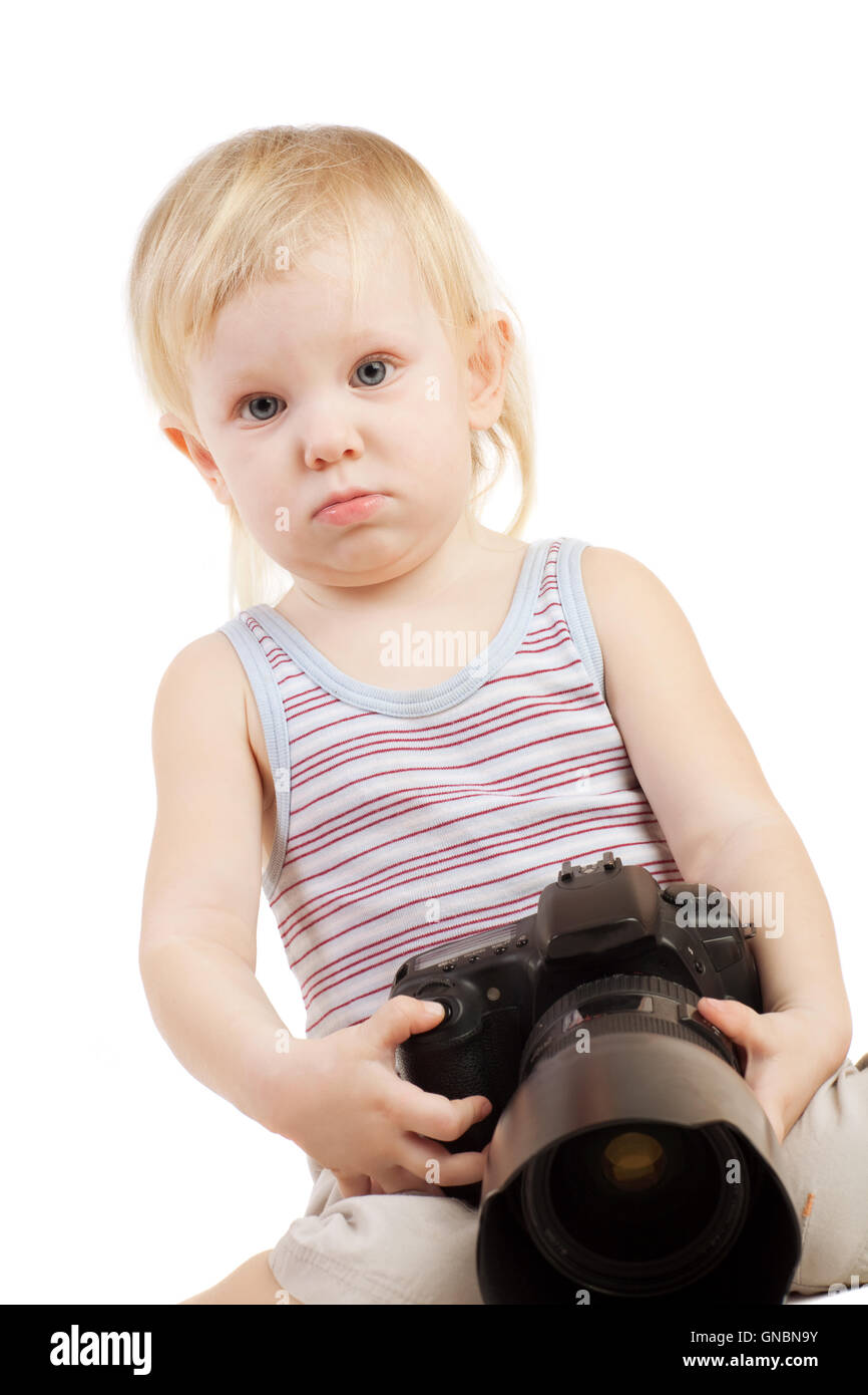child with camera Stock Photo - Alamy
