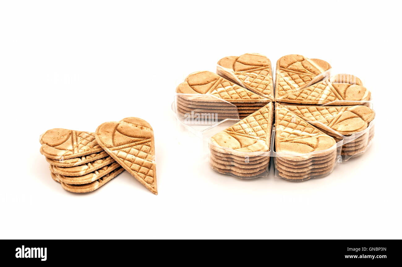 group of small wafer ice cream cone Stock Photo - Alamy
