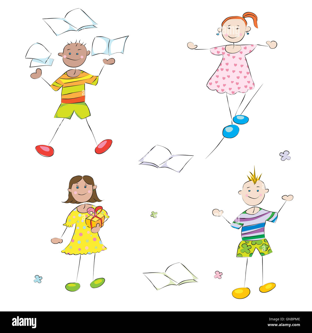 happy school kids Stock Photo - Alamy