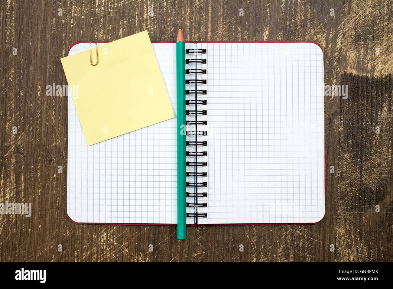 Open notebook sticky note hi-res stock photography and images - Alamy