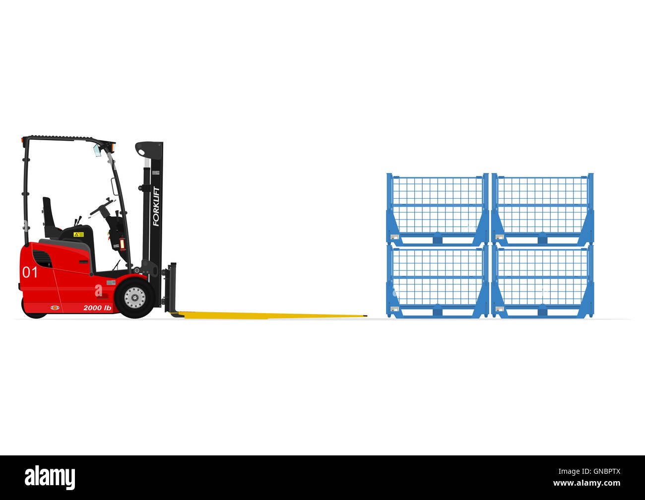 Red Wheel Loader Cut Out Stock Images & Pictures - Alamy