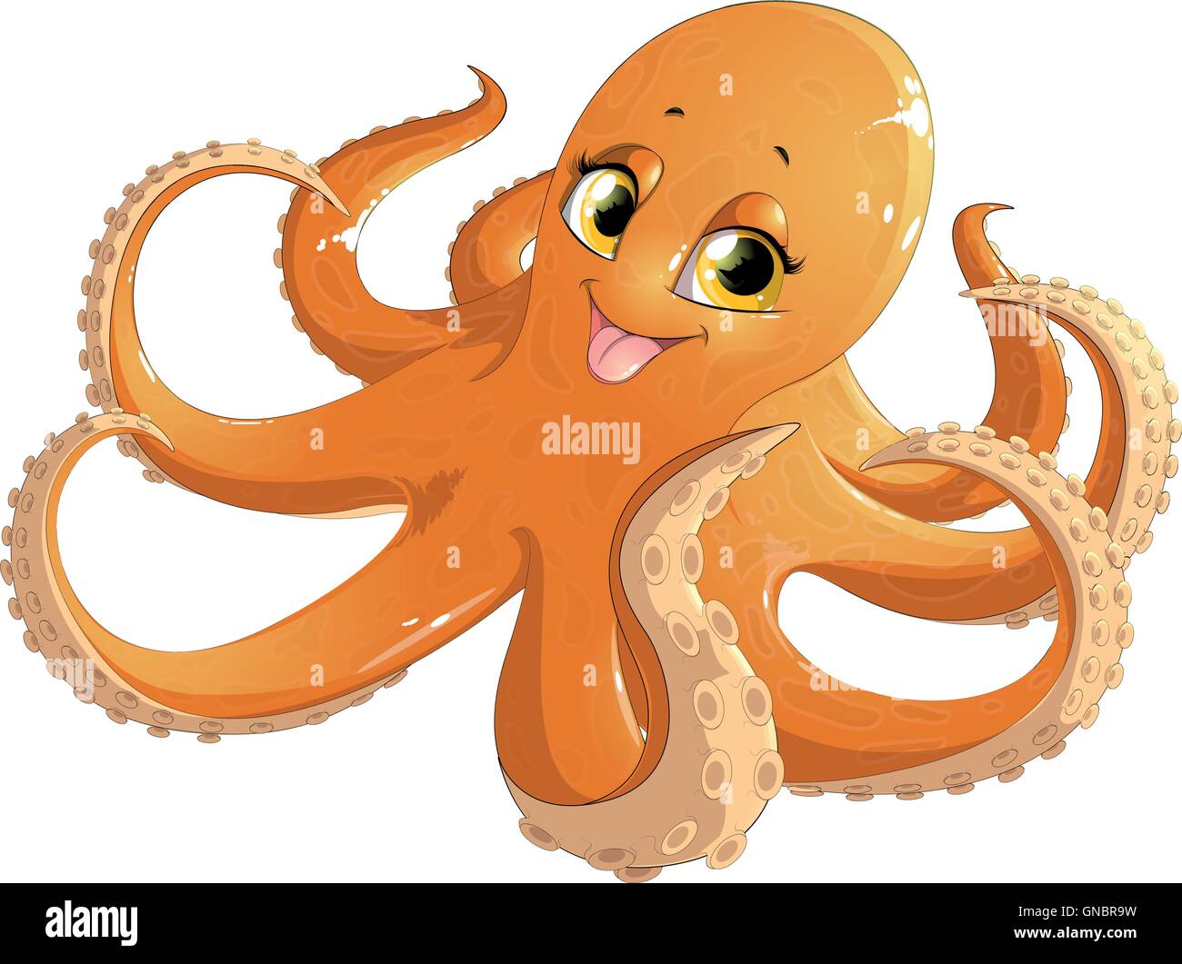 Octopus cartoon hi-res stock photography and images - Alamy