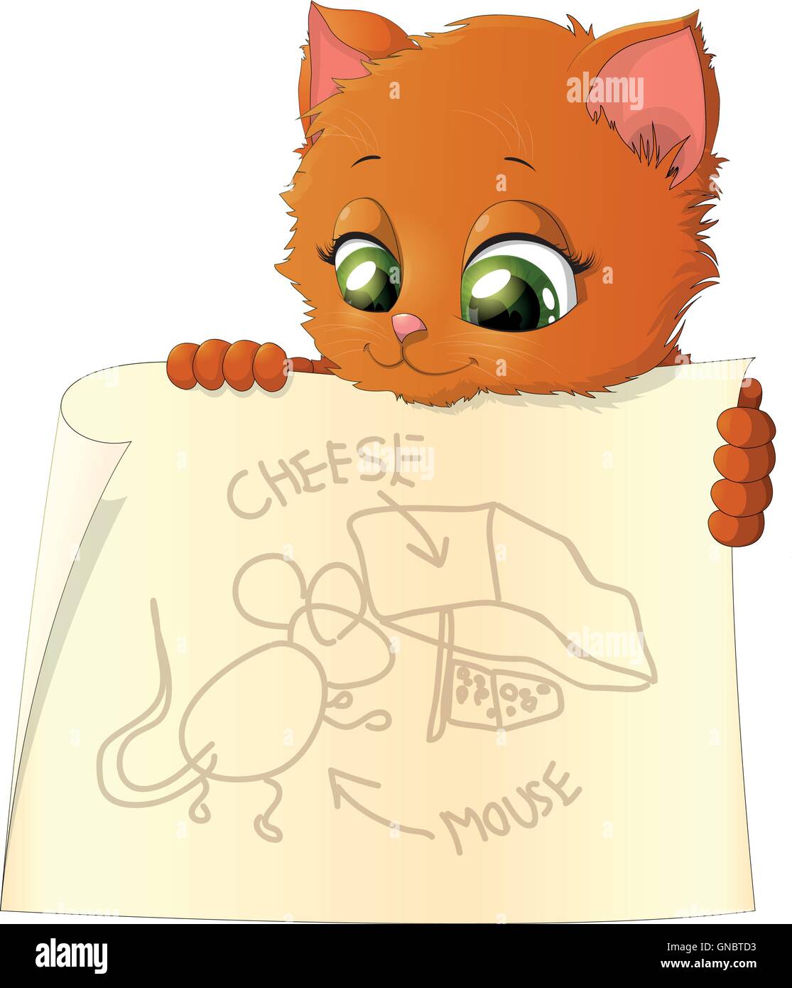 Kitten holding circuit Stock Vector Image & Art - Alamy