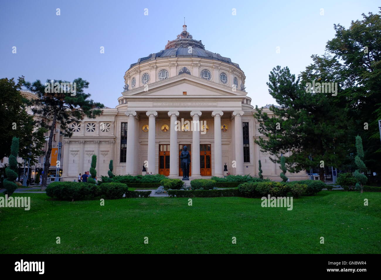 Romanian Athenaeum in Bucharest, Romania Stock Photo - Alamy