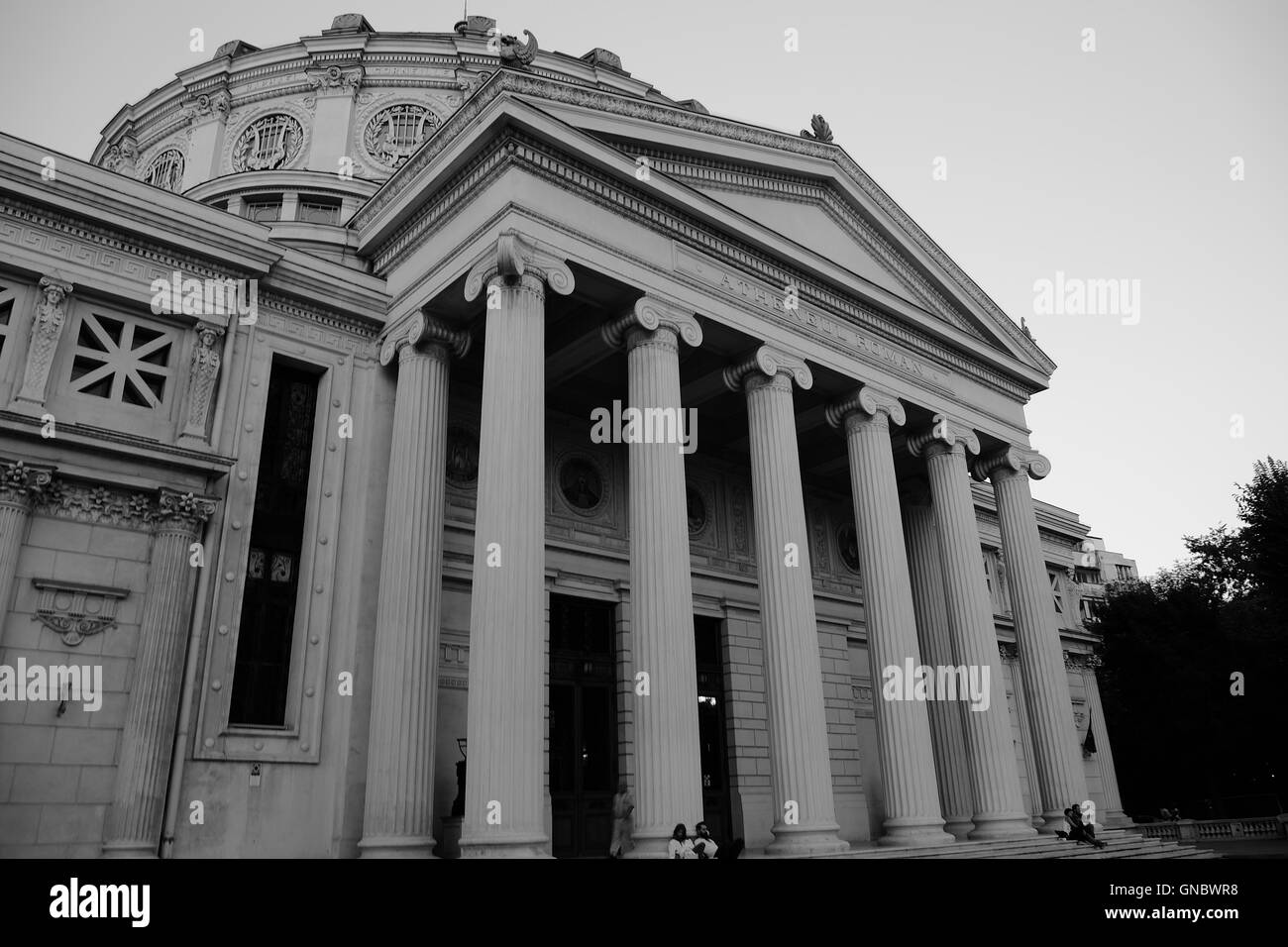 Romanian Athenaeum in Bucharest, Romania Stock Photo - Alamy