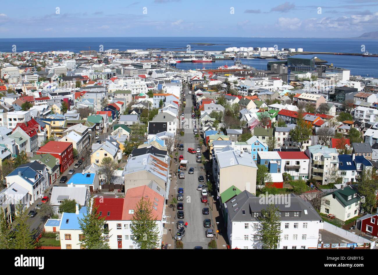 Reykjavik from above, the Capital of Iceland Stock Photo - Alamy