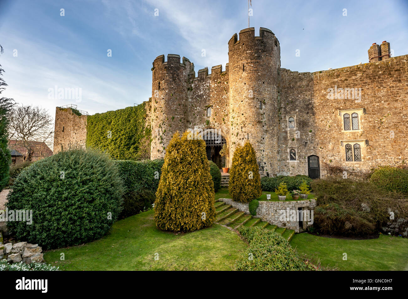 The Grade I listed 12th-century Amberley Castle Hotel in Sussex Stock Photo - Alamy