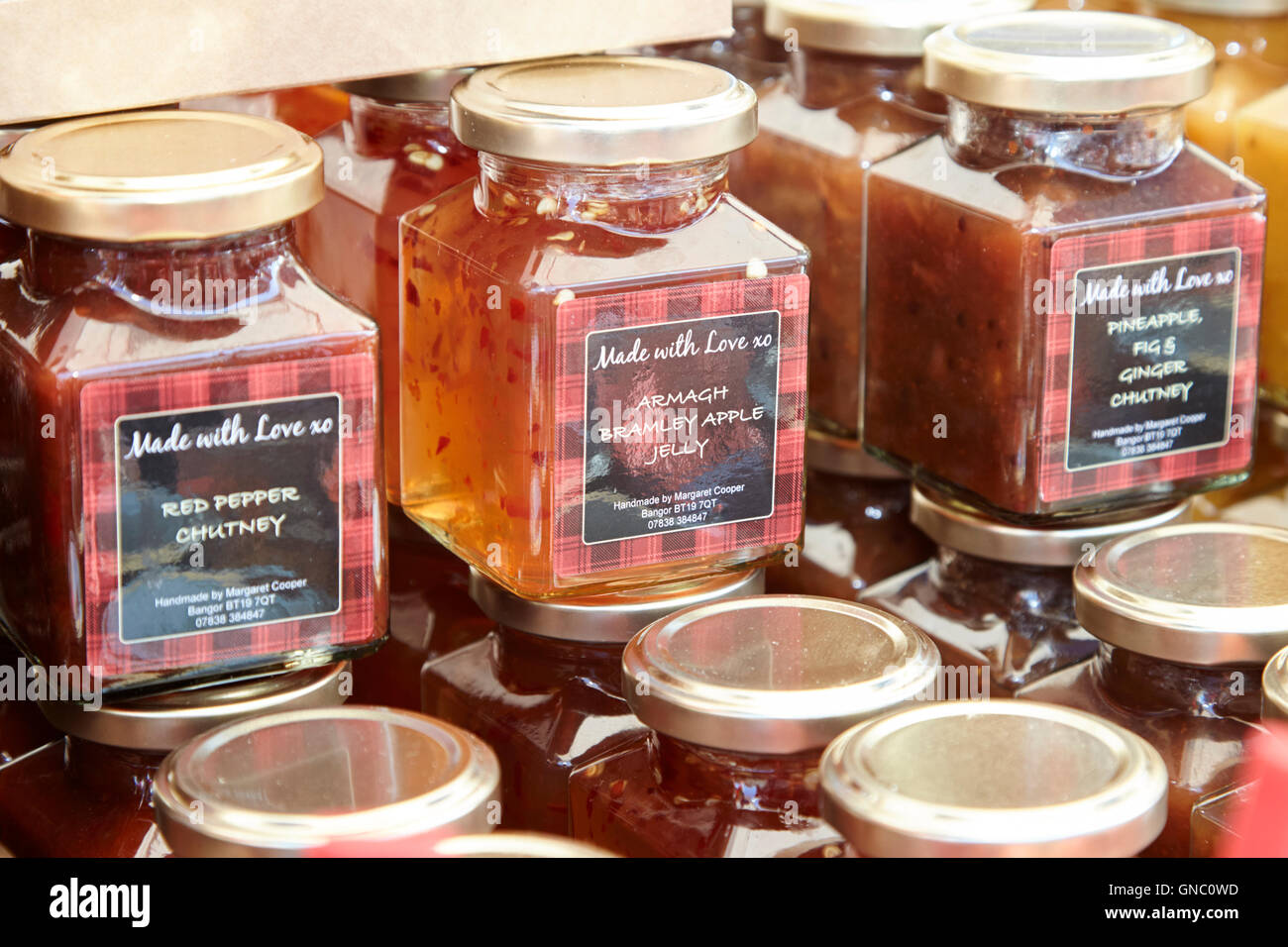 Chutney stall chutneys hi-res stock photography and images - Alamy