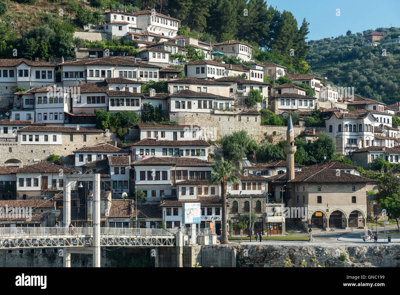 Looking across the Osumi river to the Bachelors mosque and Mangalemi ...