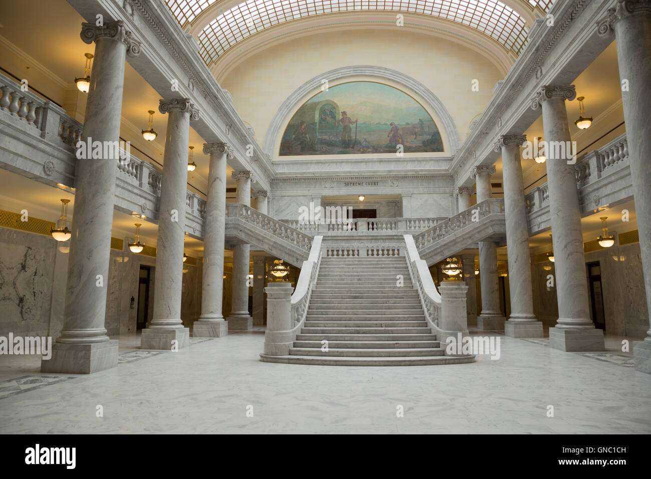 interior of Capitol building and State legislature Utah USA Stock Photo ...