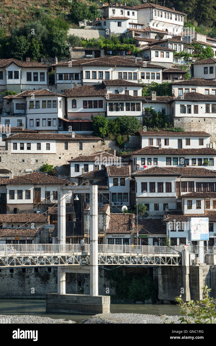 The bridge across the Osumi river with the Mangalemi district and its ...