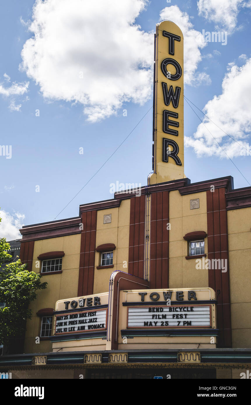 Tower Theater, Bend, Oregon, USA Stock Photo - Alamy