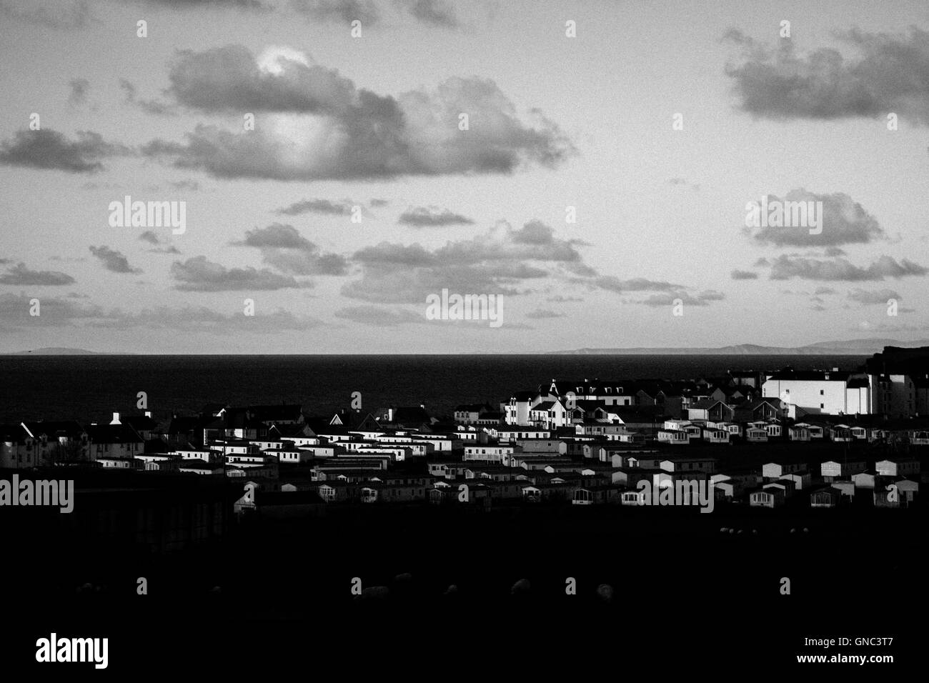 Ireland landscape sea Black and White Stock Photos & Images - Alamy