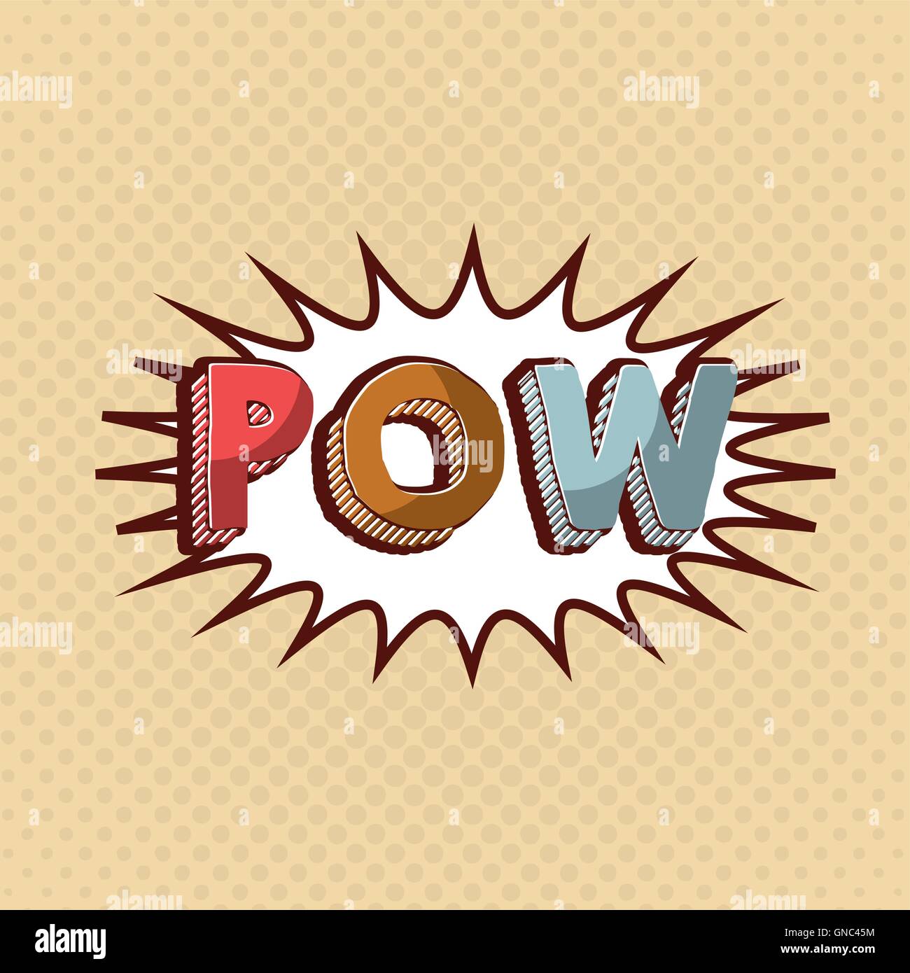 pow comic pop art style Stock Vector Image & Art - Alamy