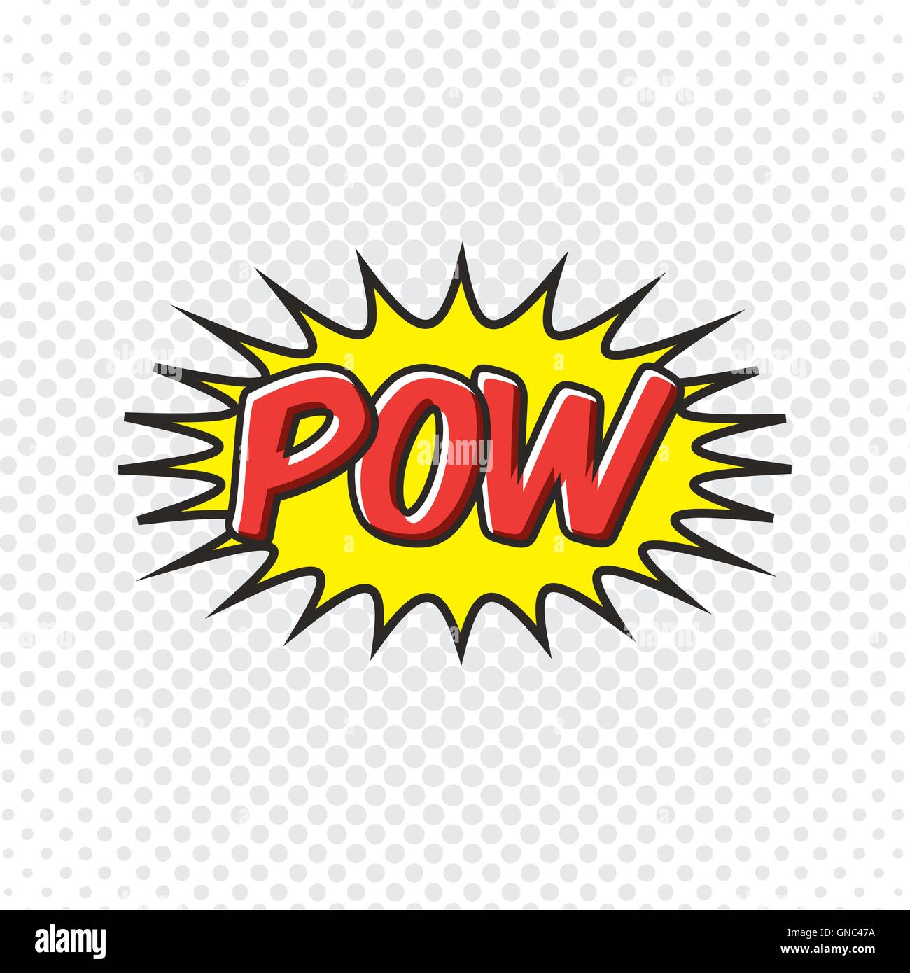 pow comic pop art style Stock Vector Image & Art - Alamy