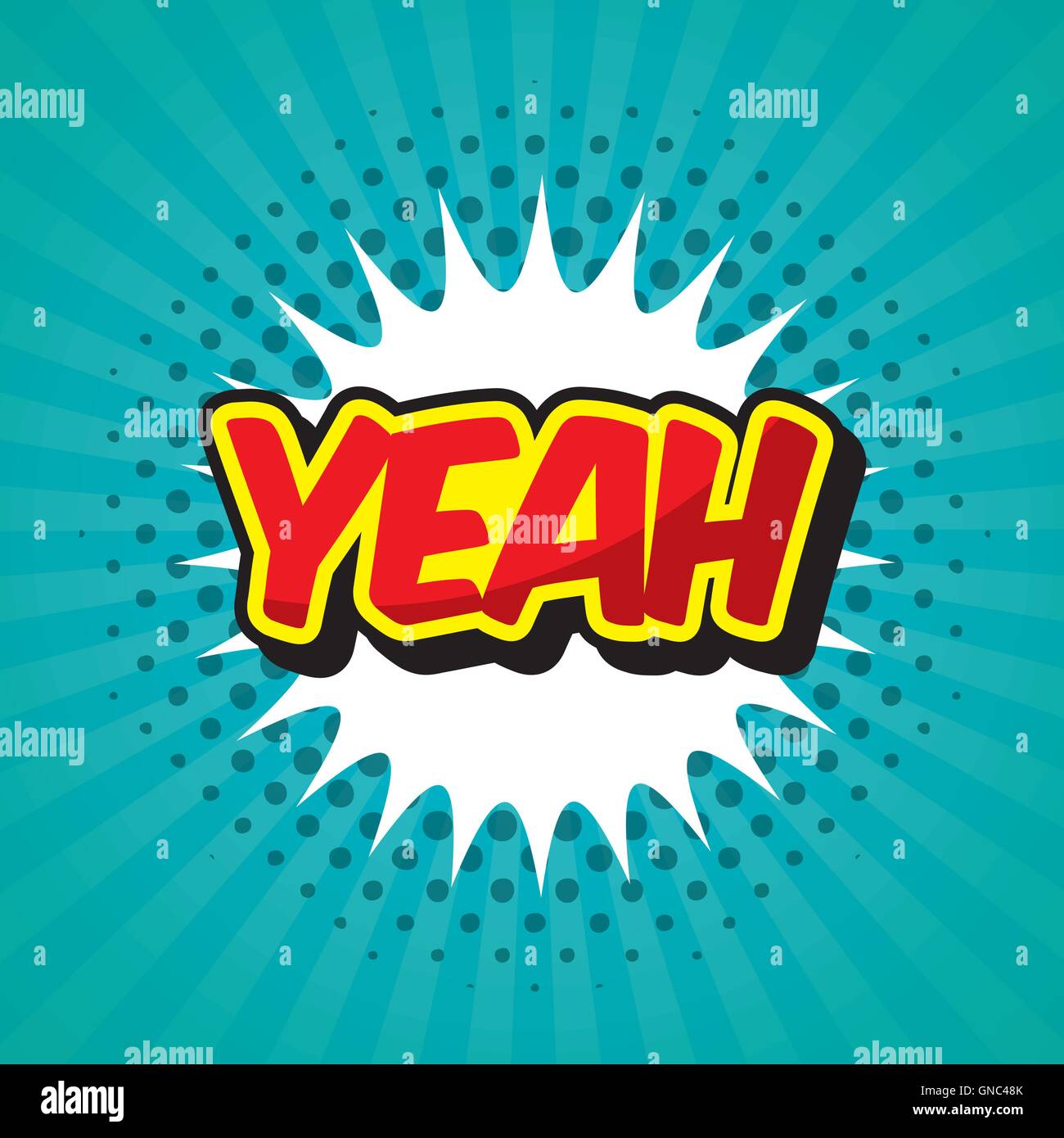 yeah comic pop art style Stock Vector Image & Art - Alamy