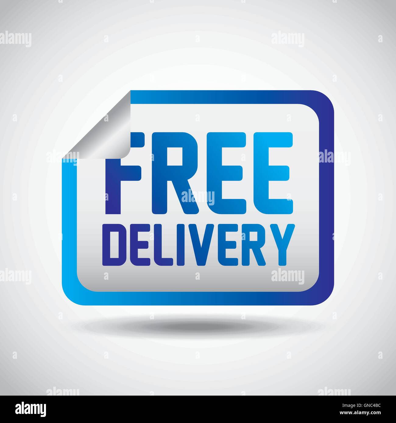 Free delivery sign square hi-res stock photography and images - Alamy