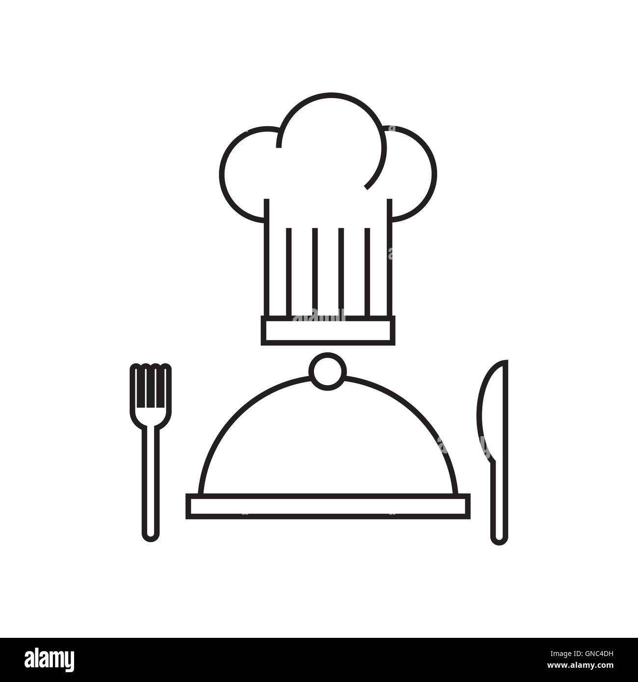 tray and chef hat restaurant menu Stock Vector Image & Art - Alamy