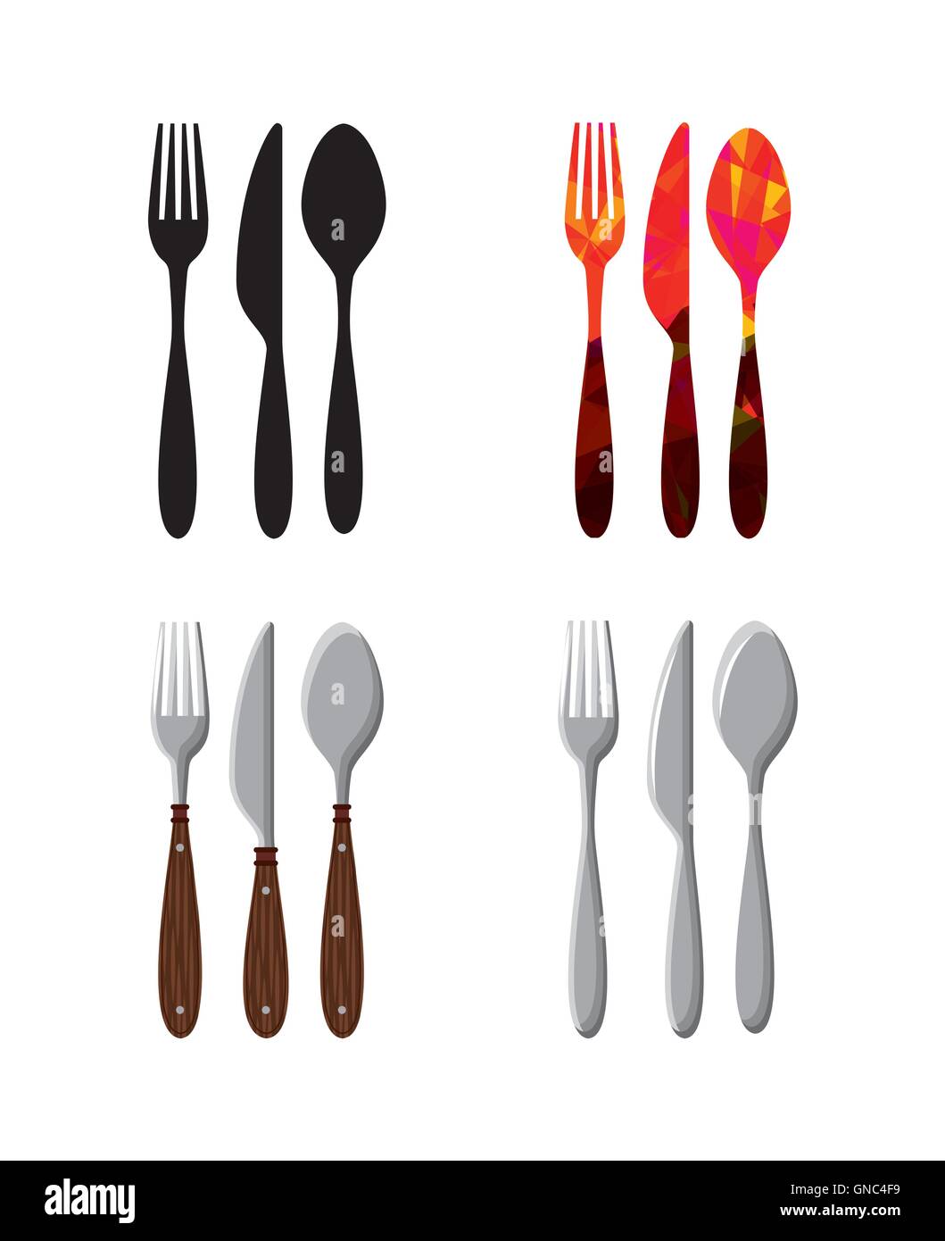 cutlery tools restaurant menu Stock Vector Image & Art - Alamy