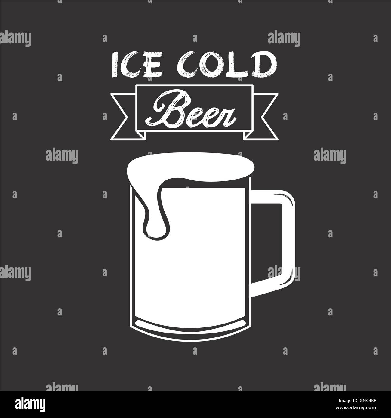 ice cold beer poster Stock Vector Image & Art - Alamy