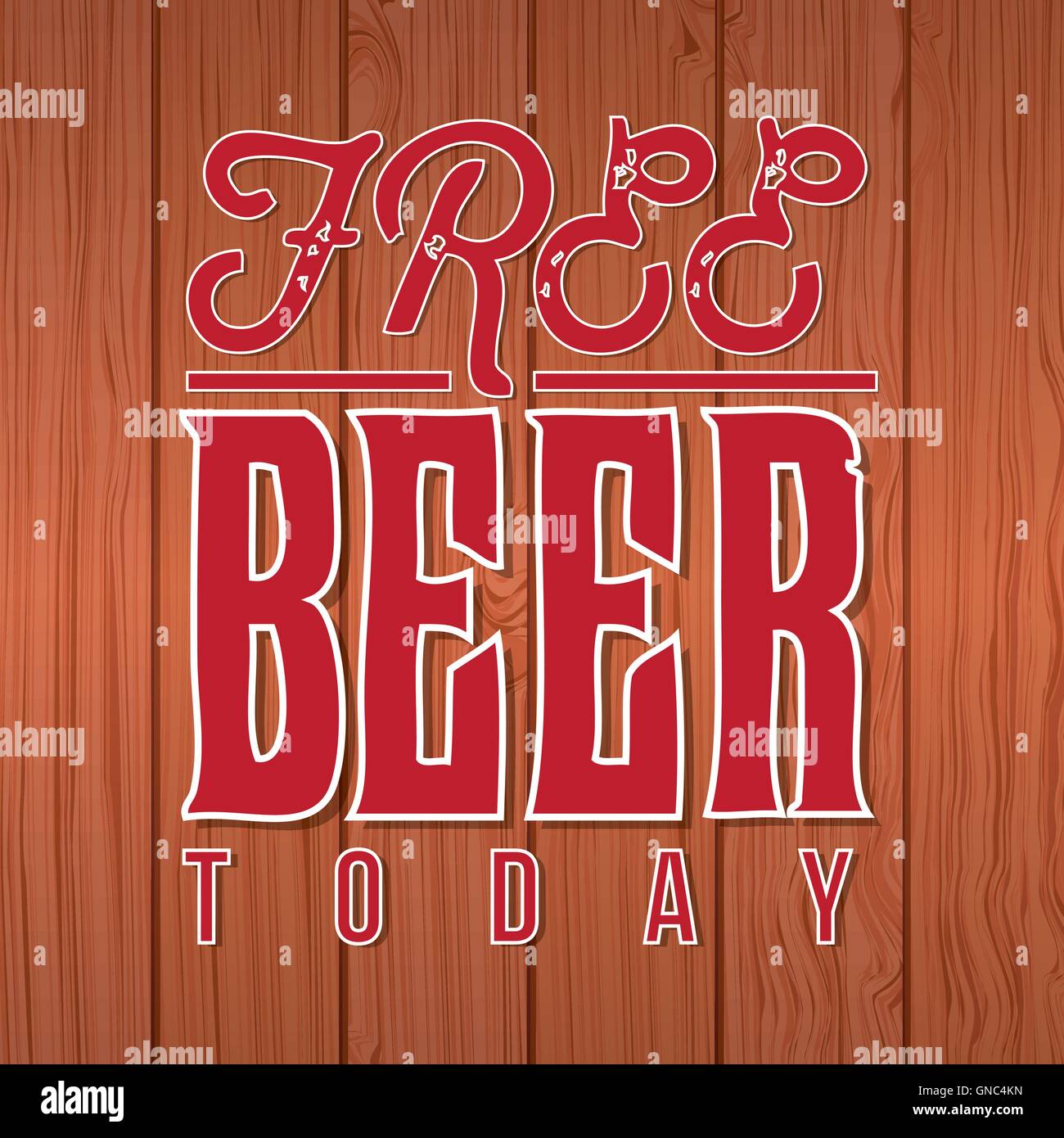 free beer offer poster Stock Vector Image & Art - Alamy