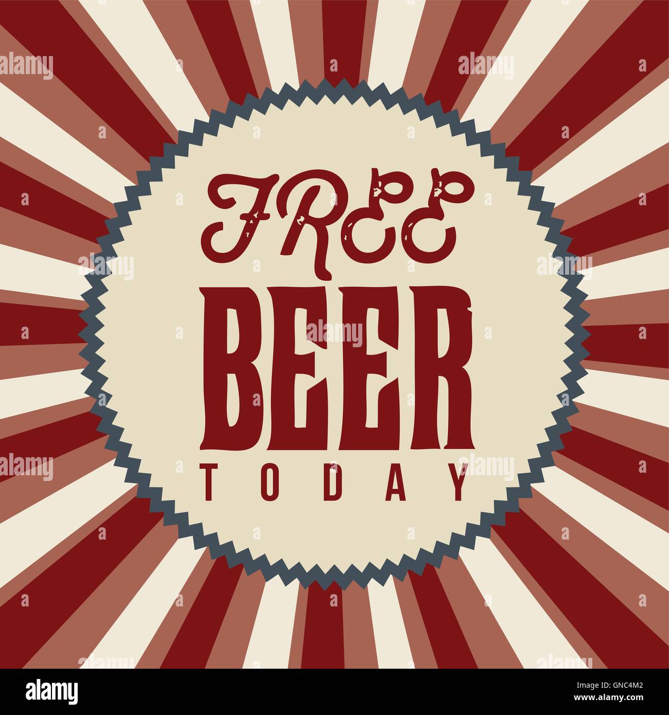 free beer offer poster Stock Vector Image & Art - Alamy