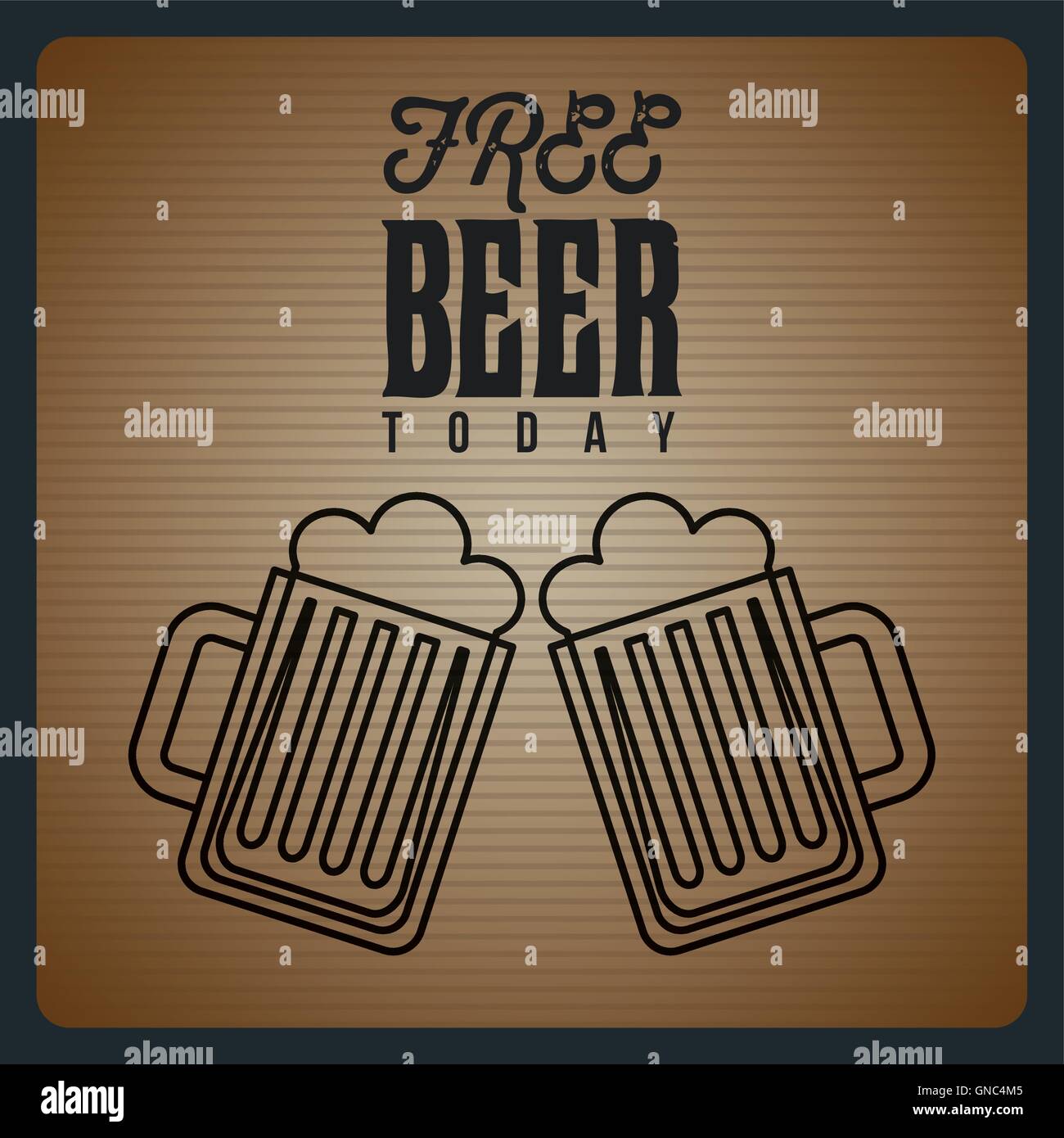 free beer offer poster Stock Vector Image & Art - Alamy