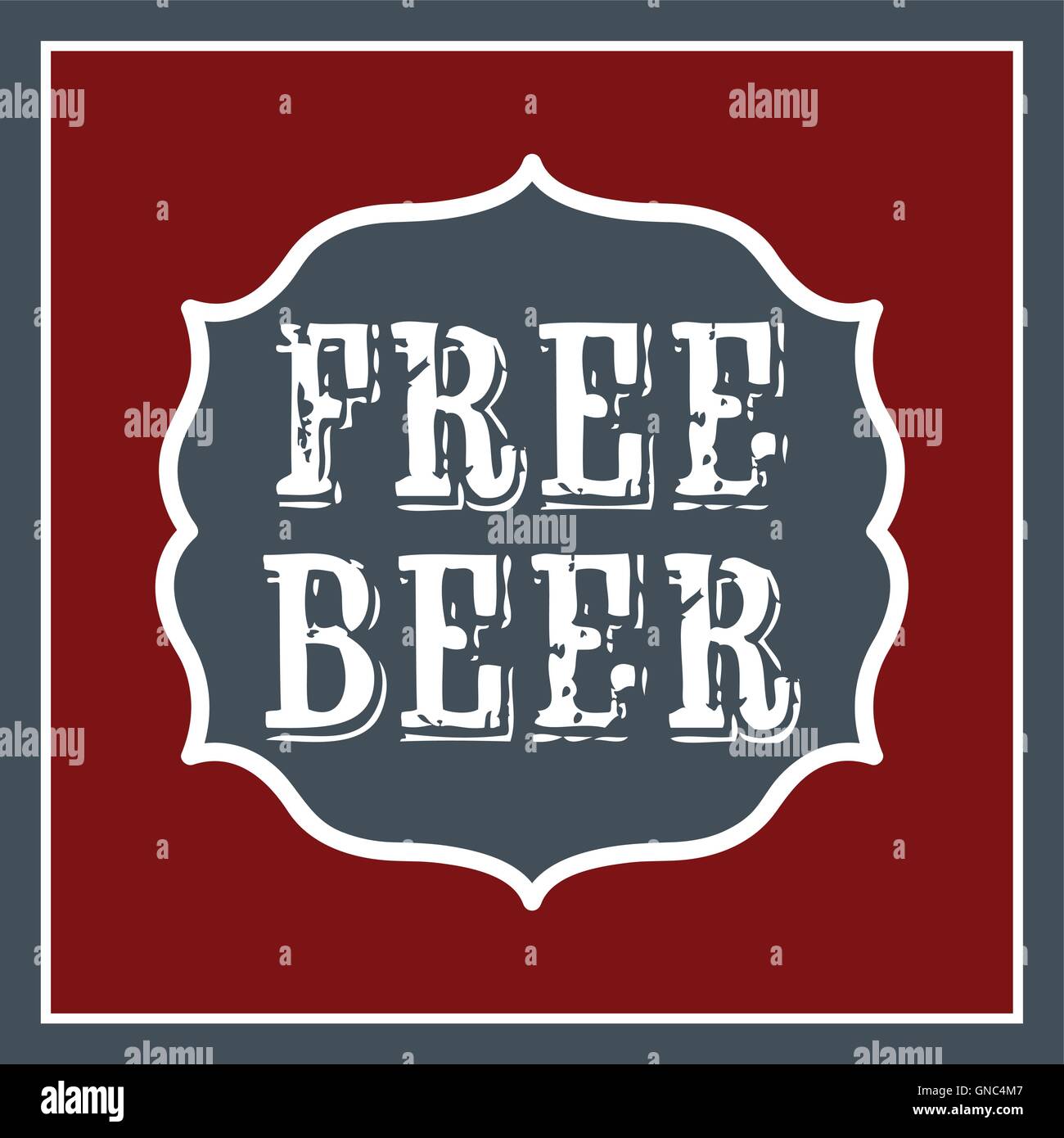 free beer offer poster Stock Vector Image & Art - Alamy