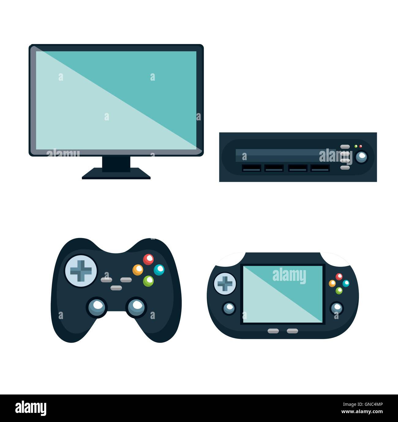 video game interface isolated icon Stock Vector Image & Art - Alamy