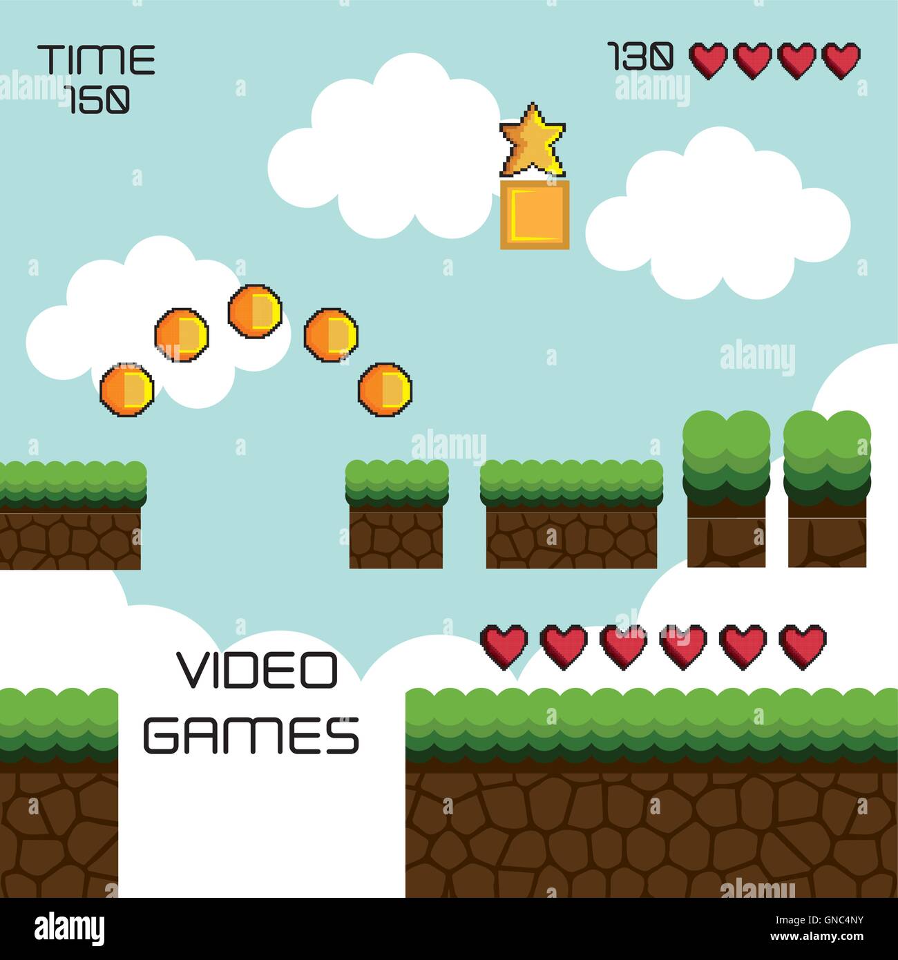 display game pixel Stock Vector Image & Art - Alamy