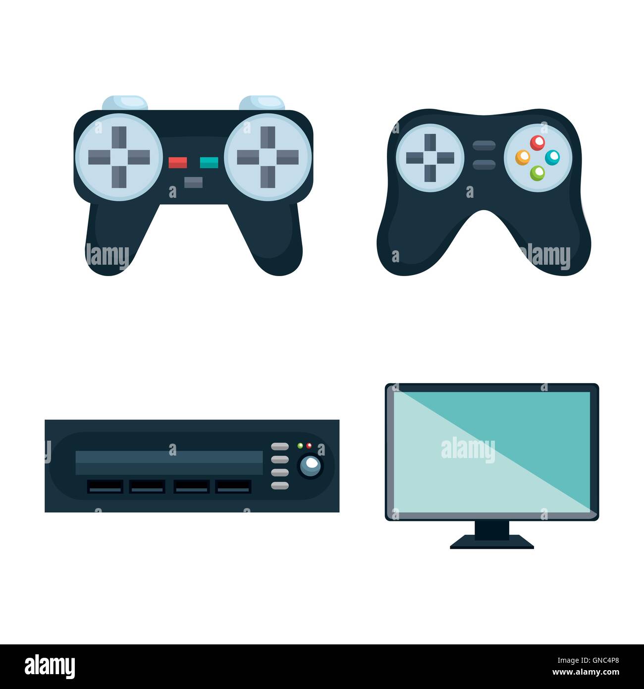 video game interface isolated icon Stock Vector Image & Art - Alamy