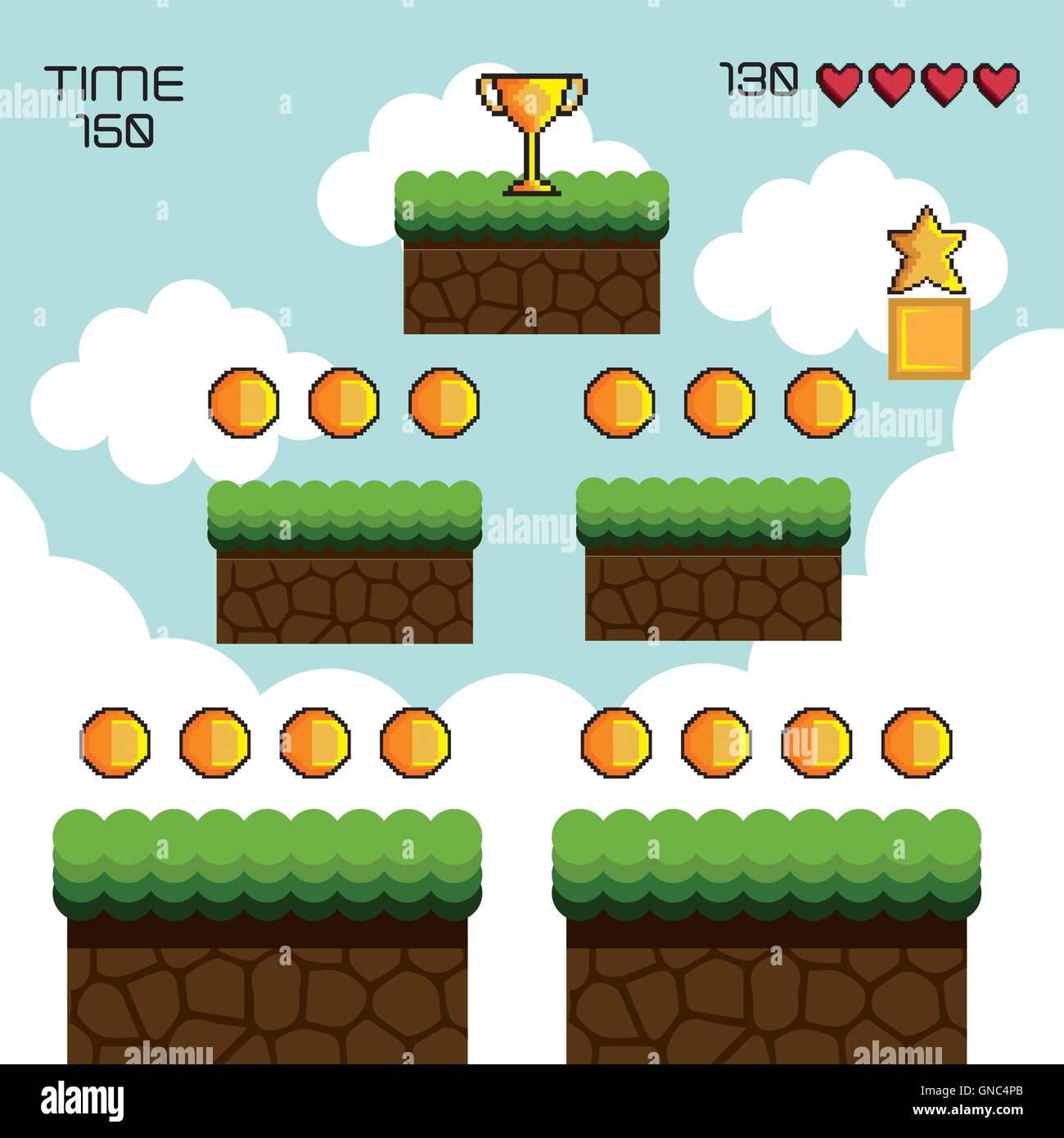 display game pixel Stock Vector Image & Art - Alamy