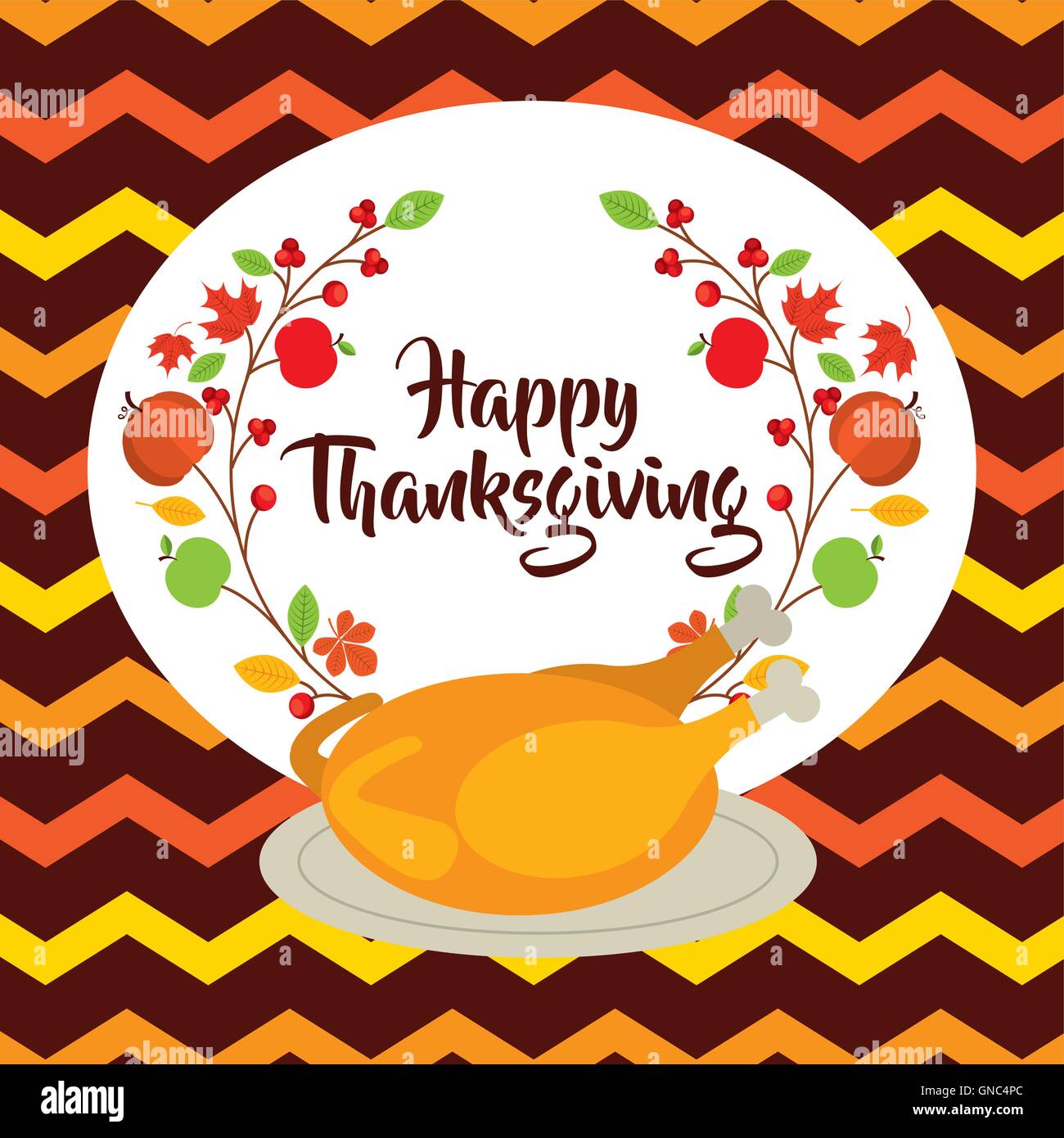 happy thanksgiving celebration poster Stock Vector Image & Art - Alamy