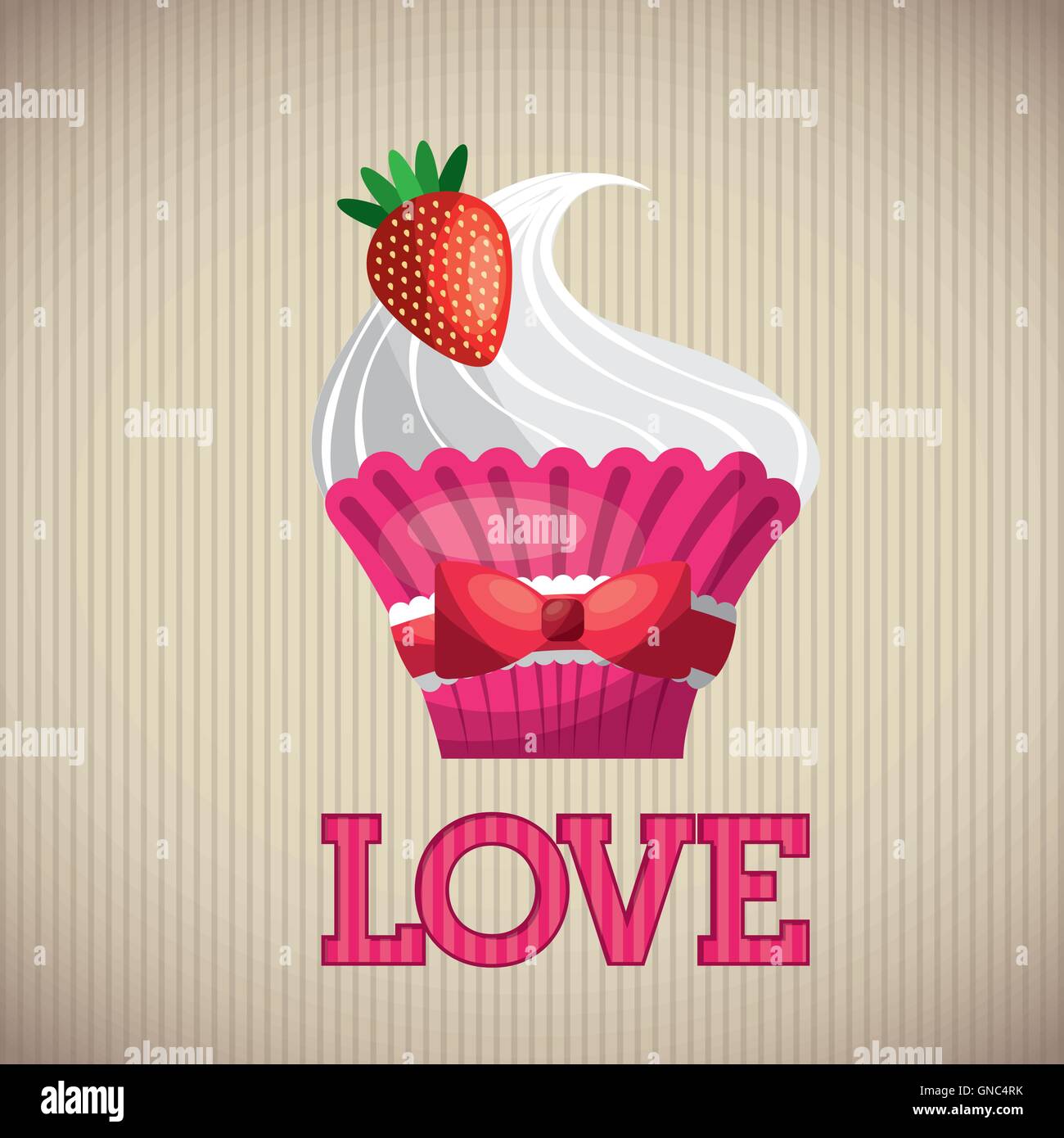 love postcard sweet dessert Stock Vector Image & Art - Alamy