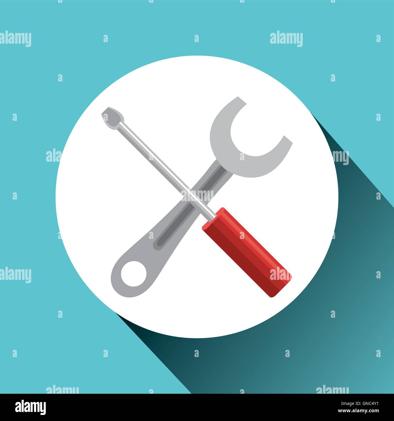 wrench and screwdriver vector illustration Stock Vector Image & Art - Alamy