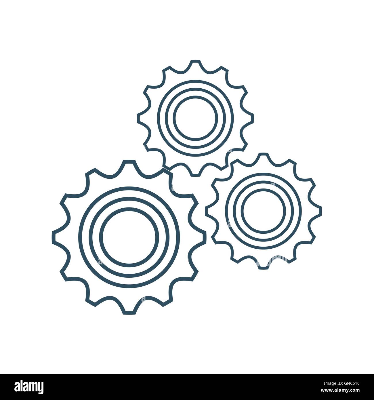 gear machine settings isolated icon Stock Vector Image & Art - Alamy