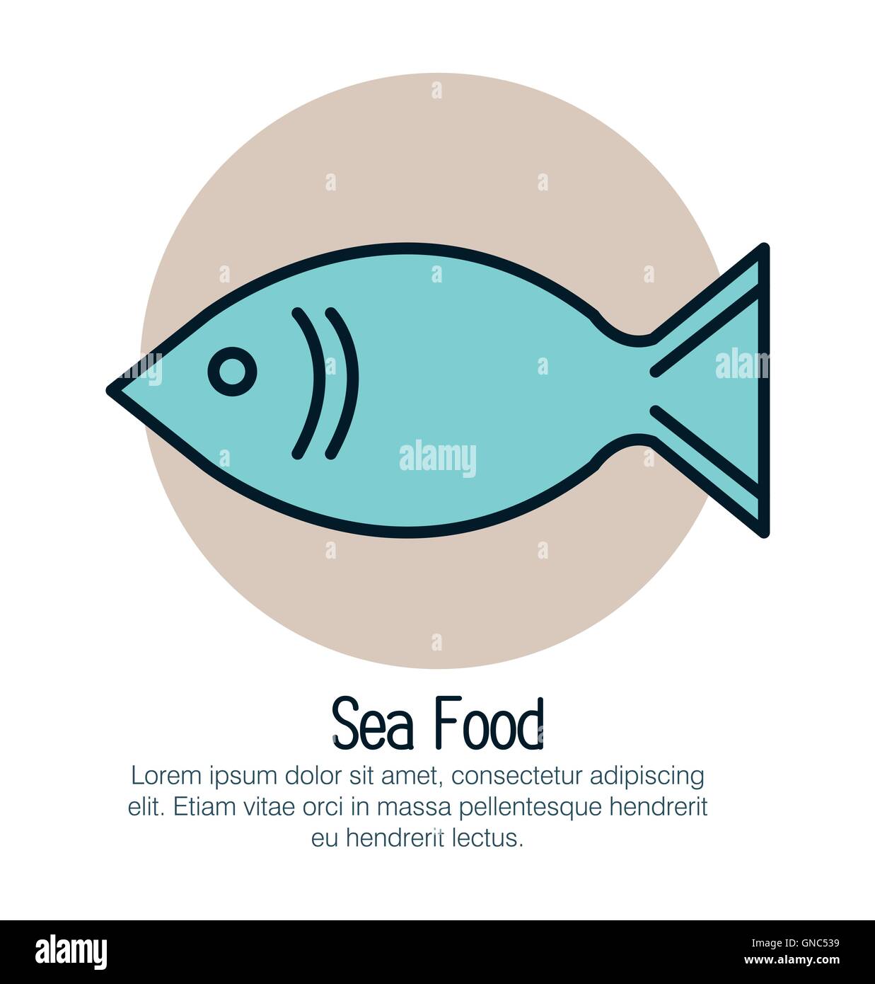 fish sea food isolated icon Stock Vector Image & Art - Alamy