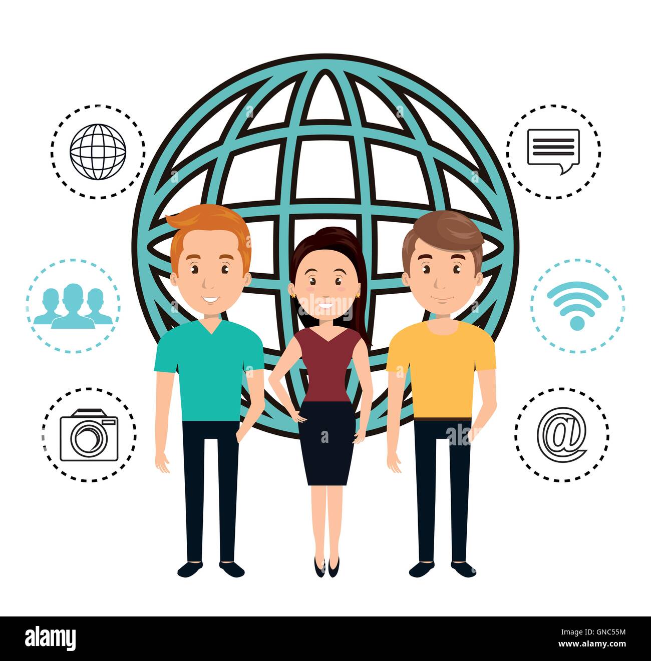 internet communication technology isolated icon Stock Vector Image ...