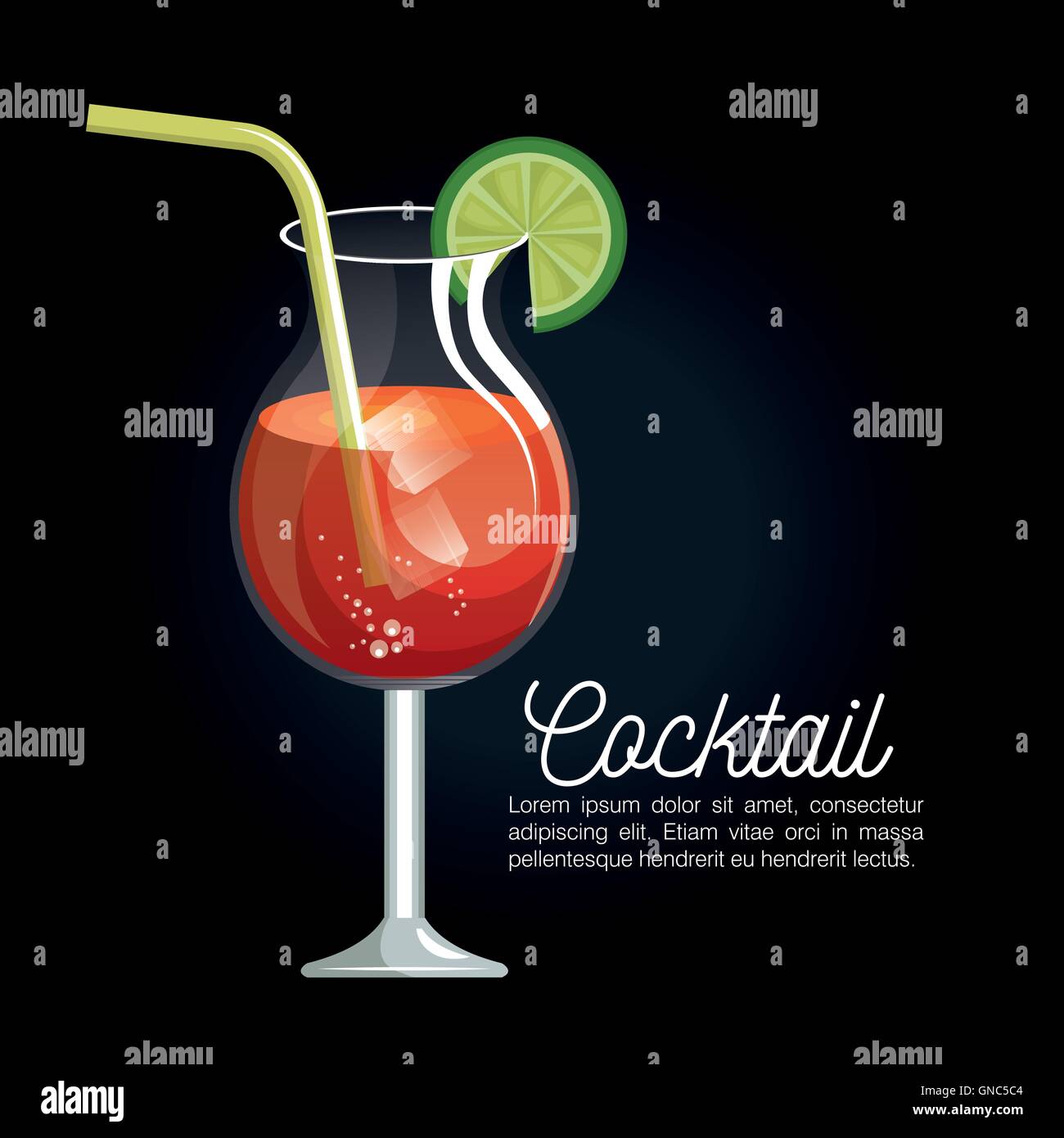 cocktail tropical poster bar icon Stock Vector Image & Art - Alamy