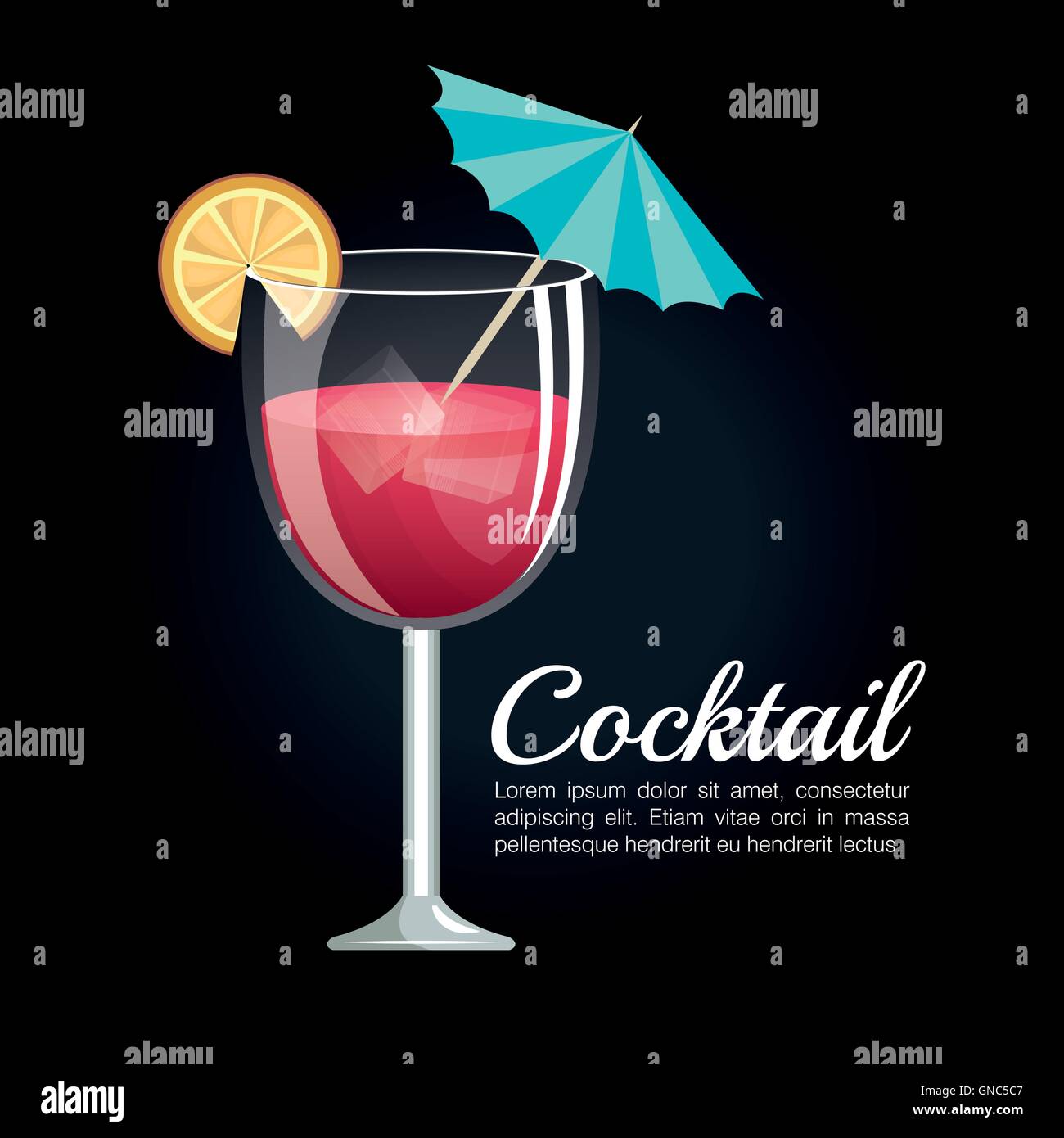 cocktail tropical poster bar icon Stock Vector Image & Art - Alamy