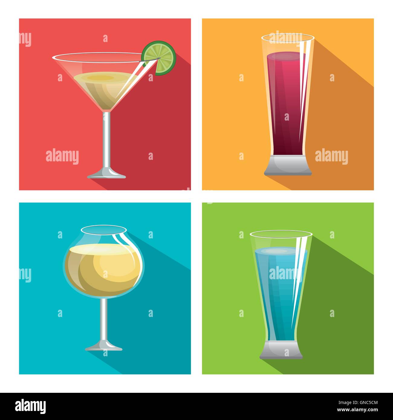 Cocktails menu list Stock Vector Images - Alamy