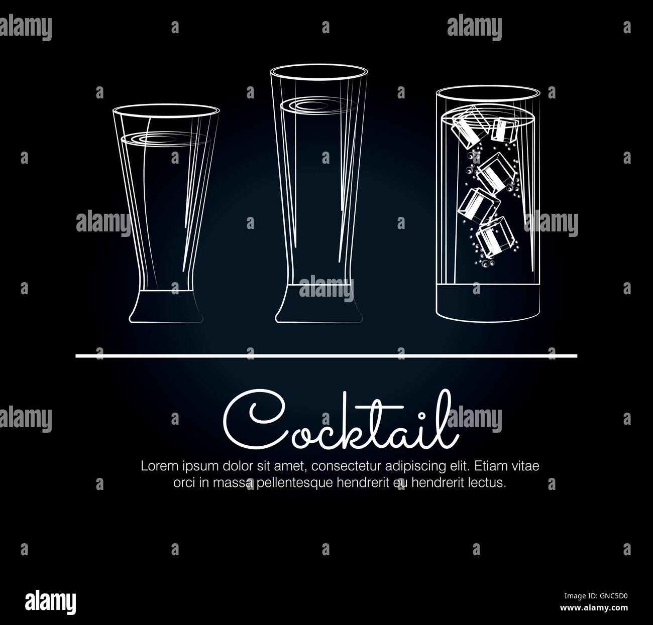menu cocktails list bar Stock Vector Image & Art - Alamy