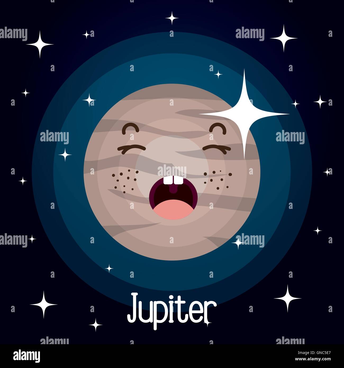 jupiter planet character space background Stock Vector Image & Art - Alamy