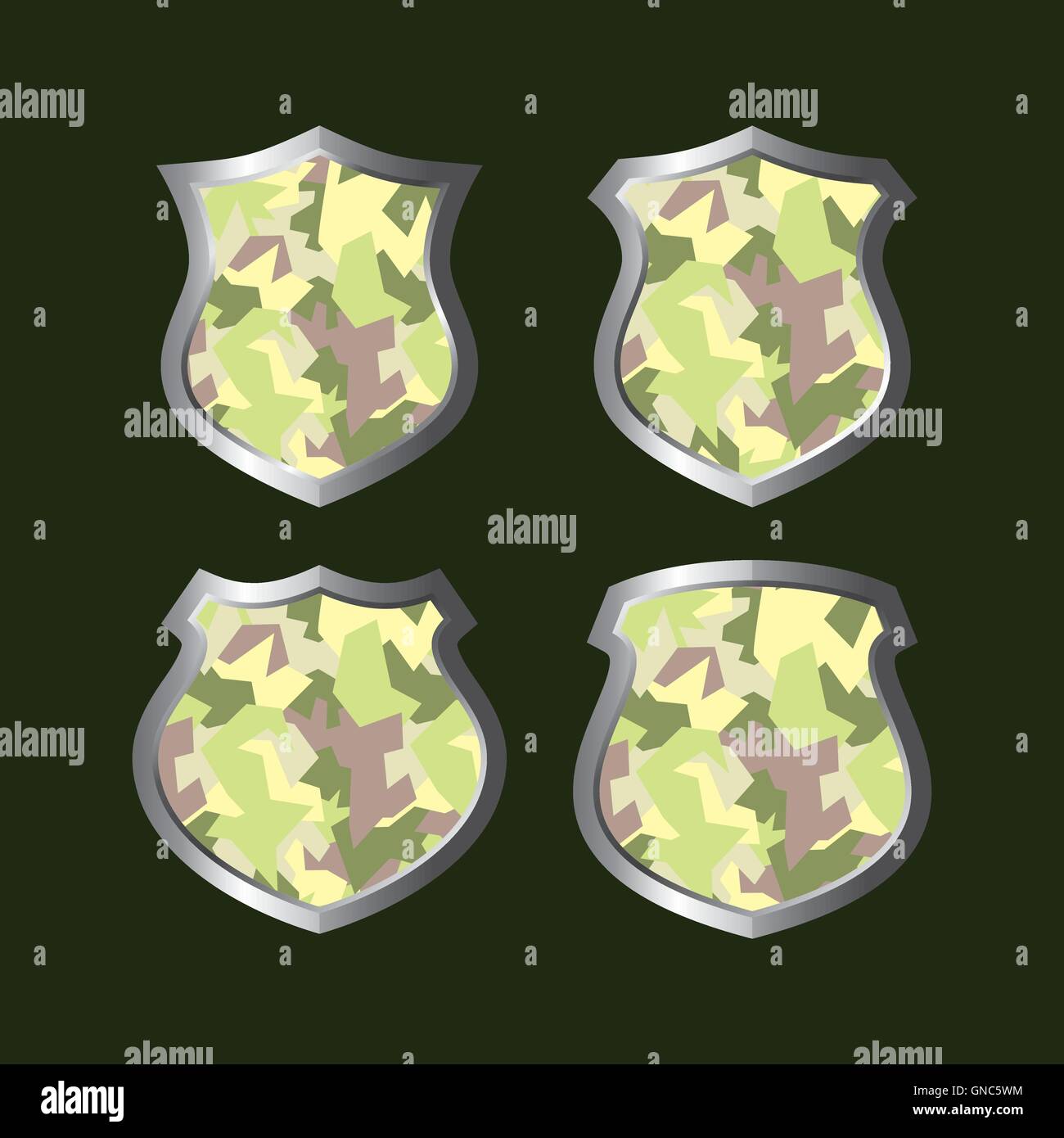 army camouflage shield Stock Vector Image & Art - Alamy