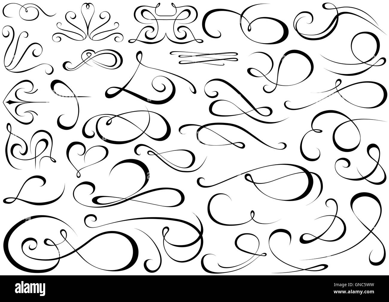 Calligraphic decoration hi-res stock photography and images - Alamy