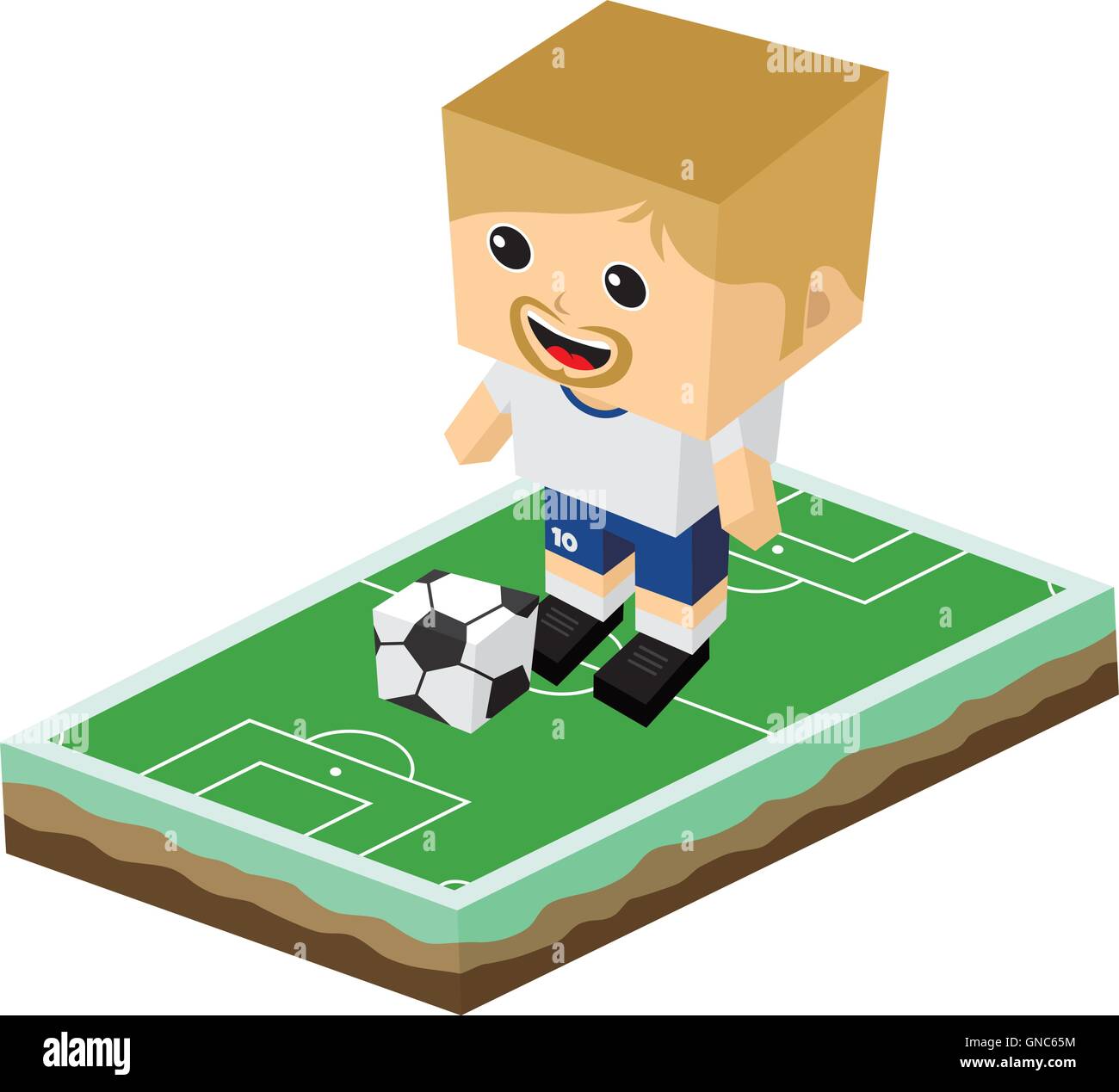 cartoon soccer player Stock Vector Image & Art - Alamy